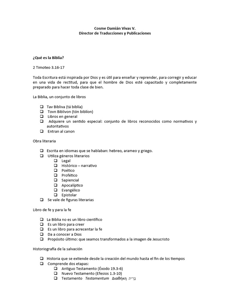 QUE ES LA BIBLIA | PDF | Septuaginta | Biblia