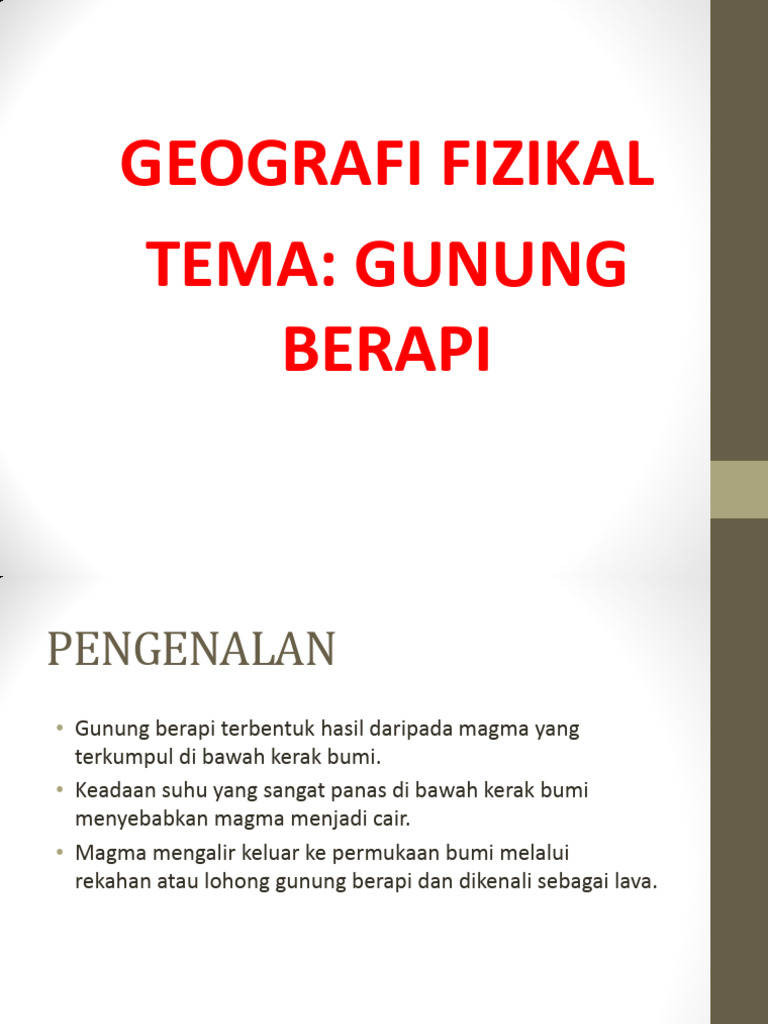 6 - Gunung Berapi | PDF