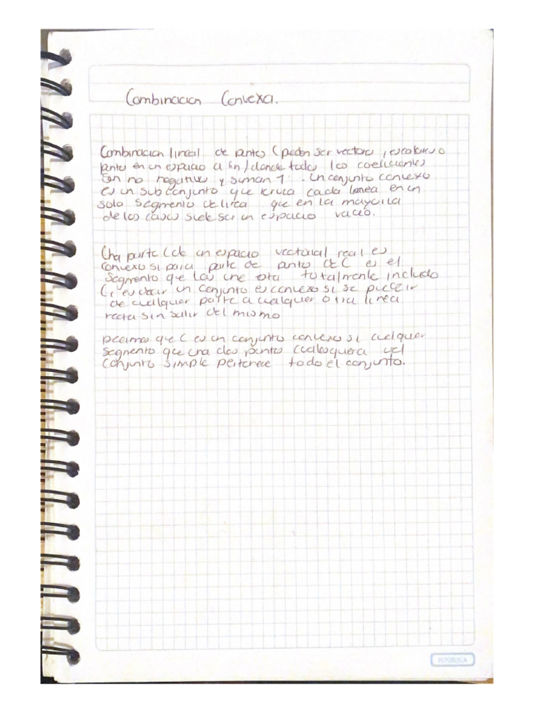 Combinación Convexa | PDF