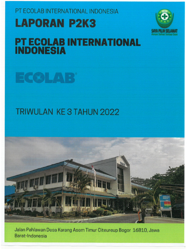 Laporan P2k3 3 2022 | PDF