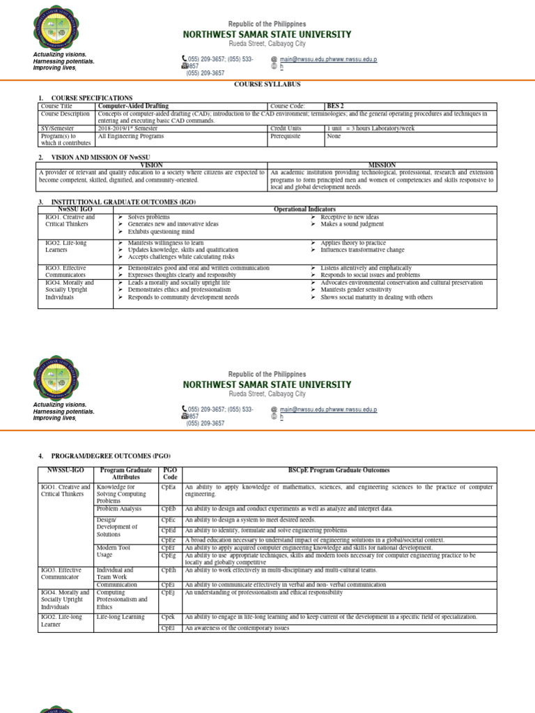 BES 2 Syllabus | PDF | Engineering | Computer Aided Design
