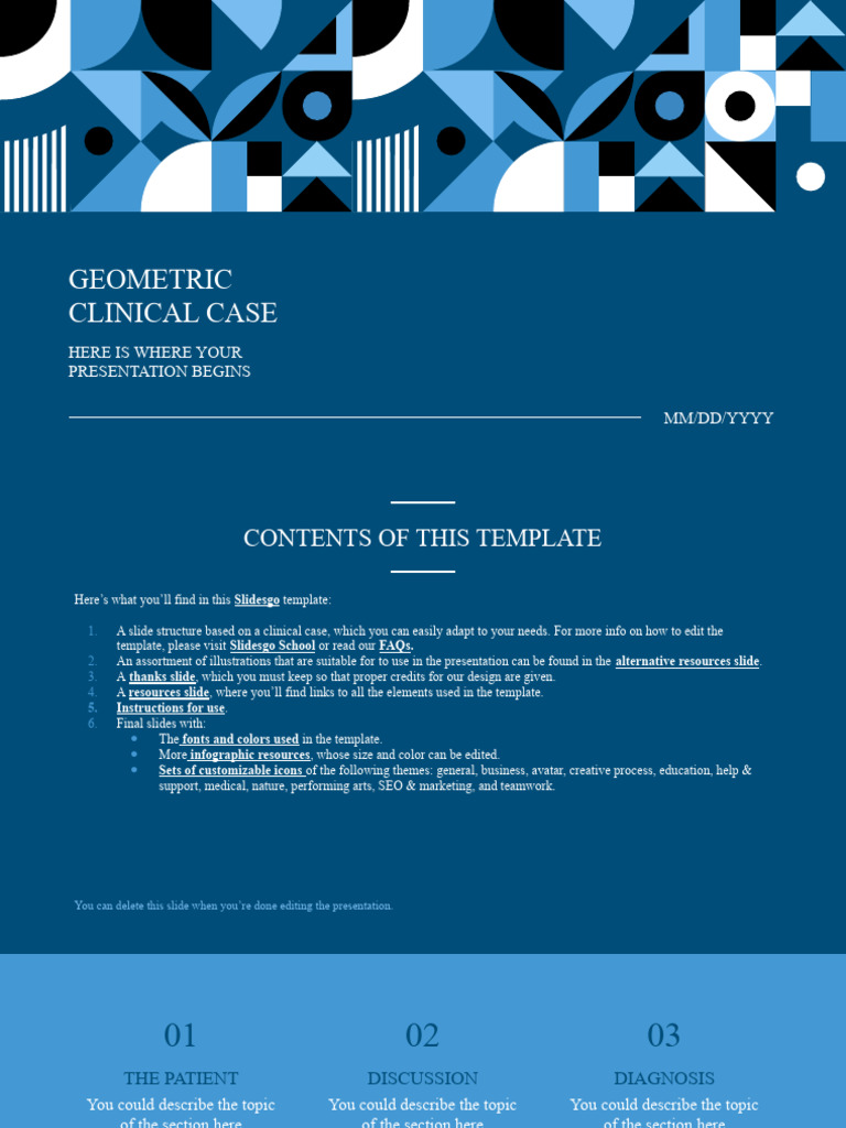 Geometric Clinical Case by Slidesgo | PDF | Planets | Saturn