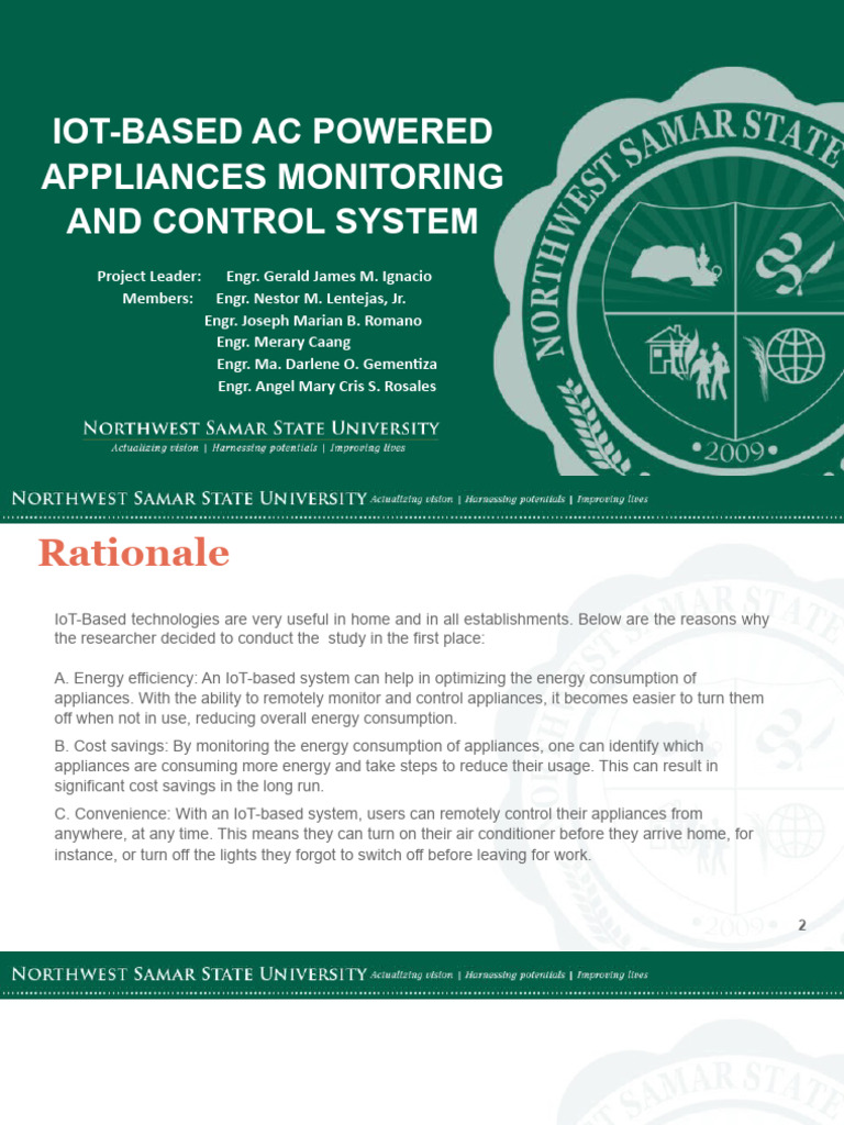 IoT AC Appliance Monitoring System | PDF | Energy Conservation ...