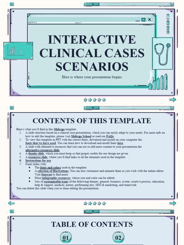 Interactive Clinical Case Presentation Template | PDF | Planets ...