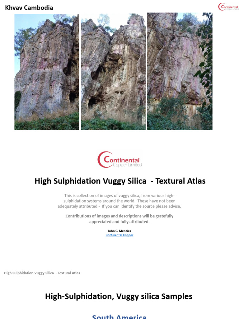 Vuggy Silica Compilation 20231114 | PDF | Ore | Geological Processes