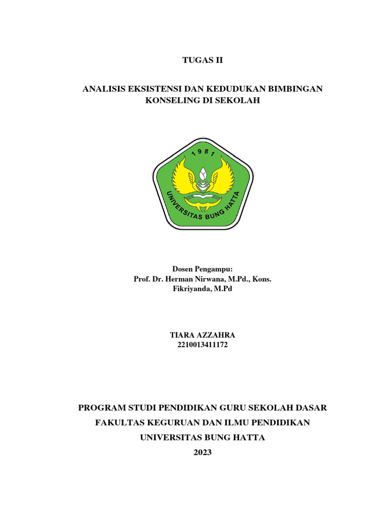 Analisis BK - Tiara Azzahra | PDF | Karier & Perkembangan