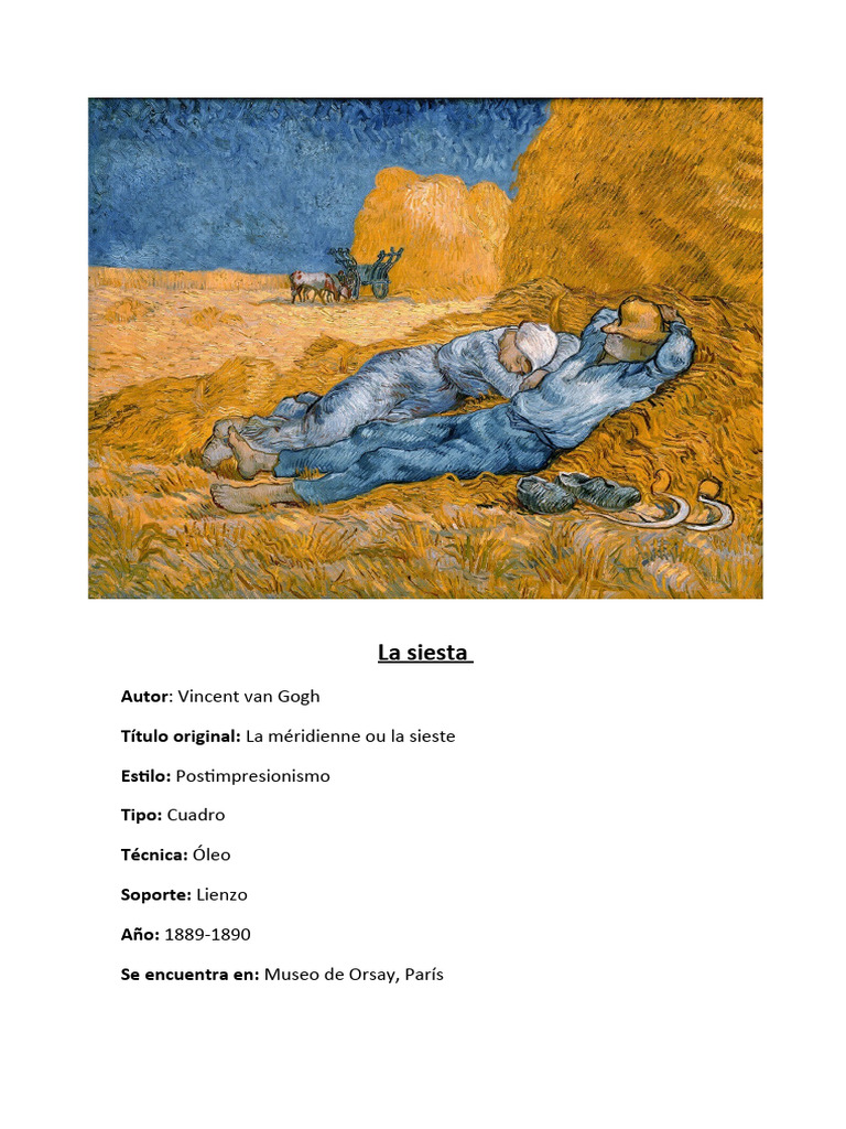 La Siesta | PDF | Arte