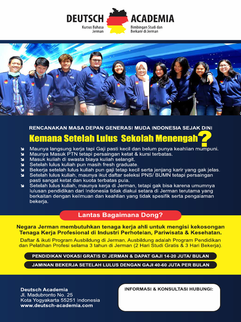 Contoh Presentasi Pendidikan Studi & Berkarir Di Jerman | PDF