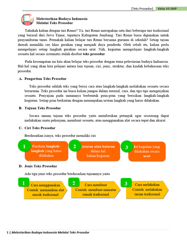 B. Indo - Kls 7 - Modul Teks Prosedur | PDF