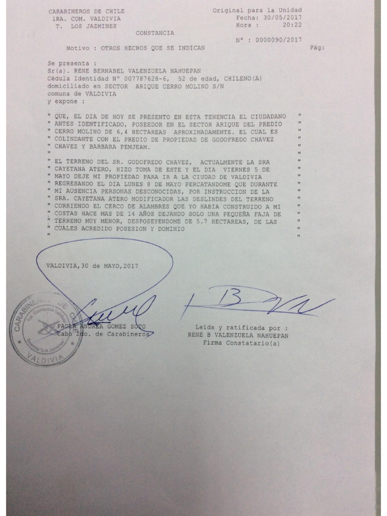 Parte Policial | PDF