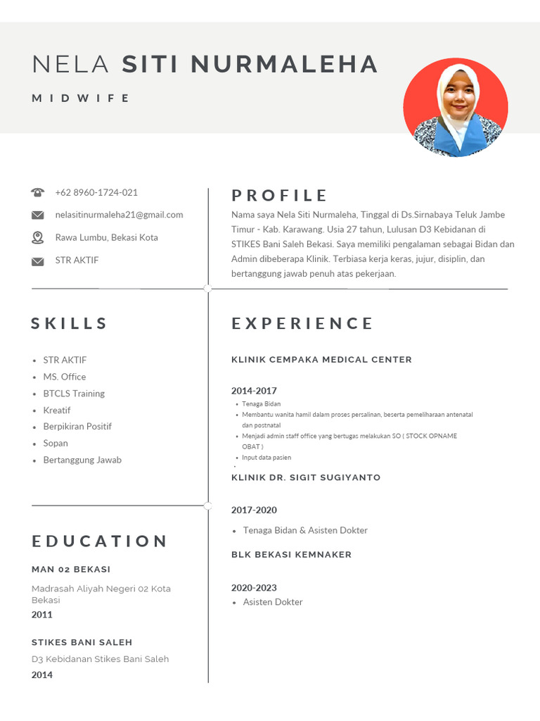CV Nela | PDF | Karier & Perkembangan