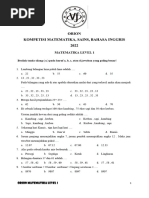 Soal Math Level 1 Omnas 12 | PDF