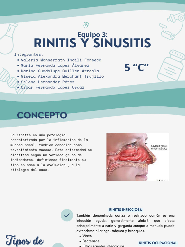 Equipo 3 - Rinitis y Sinusitis | PDF | Alergia | Asma