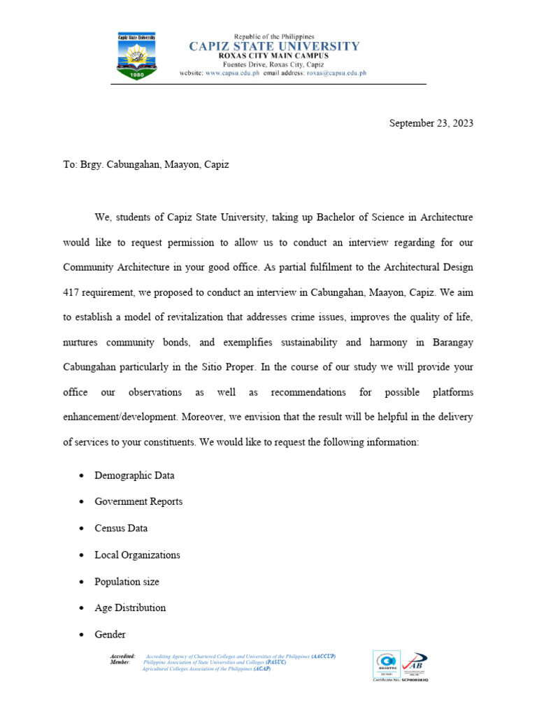 AD Request Letter | PDF