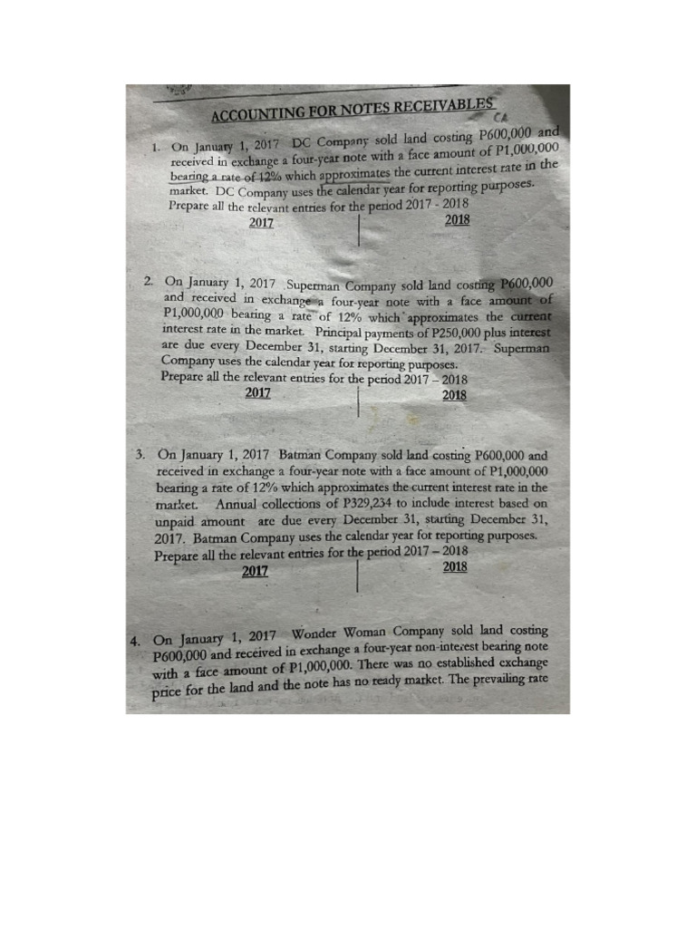 Handouts Notes Receivables | PDF