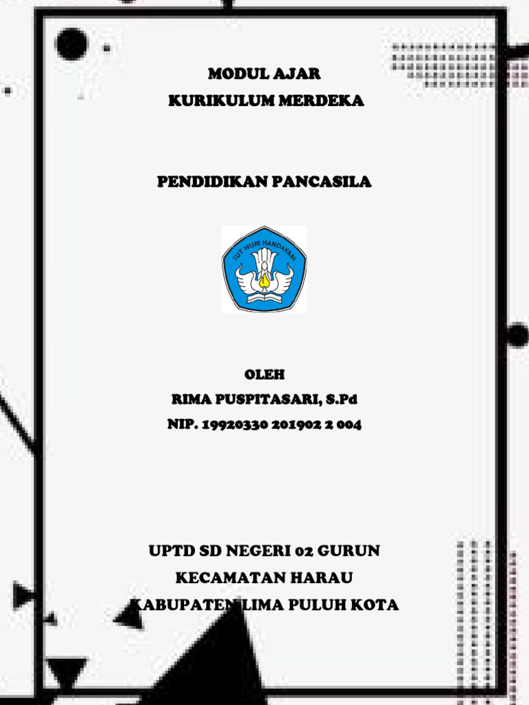 MODUL AJAR PENDIDIKAN PANCASILA KELAS 4 | PDF