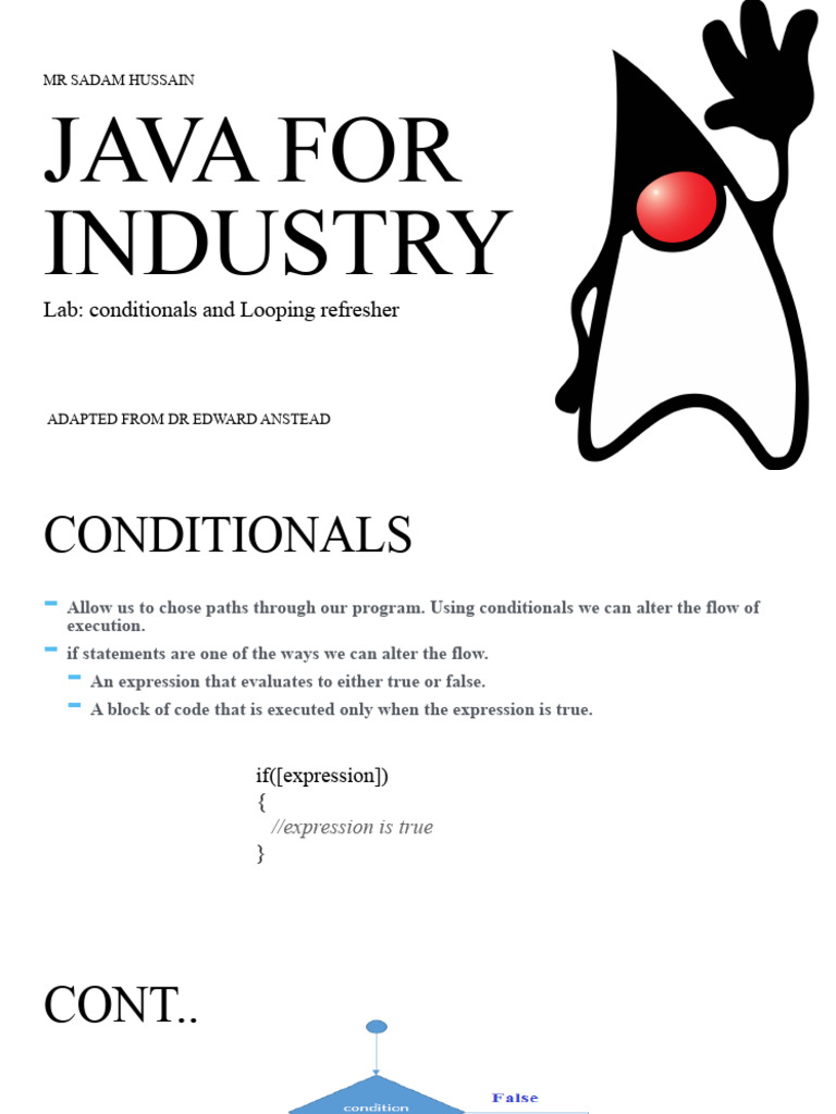 Lab Slides | PDF | Control Flow | Boolean Data Type