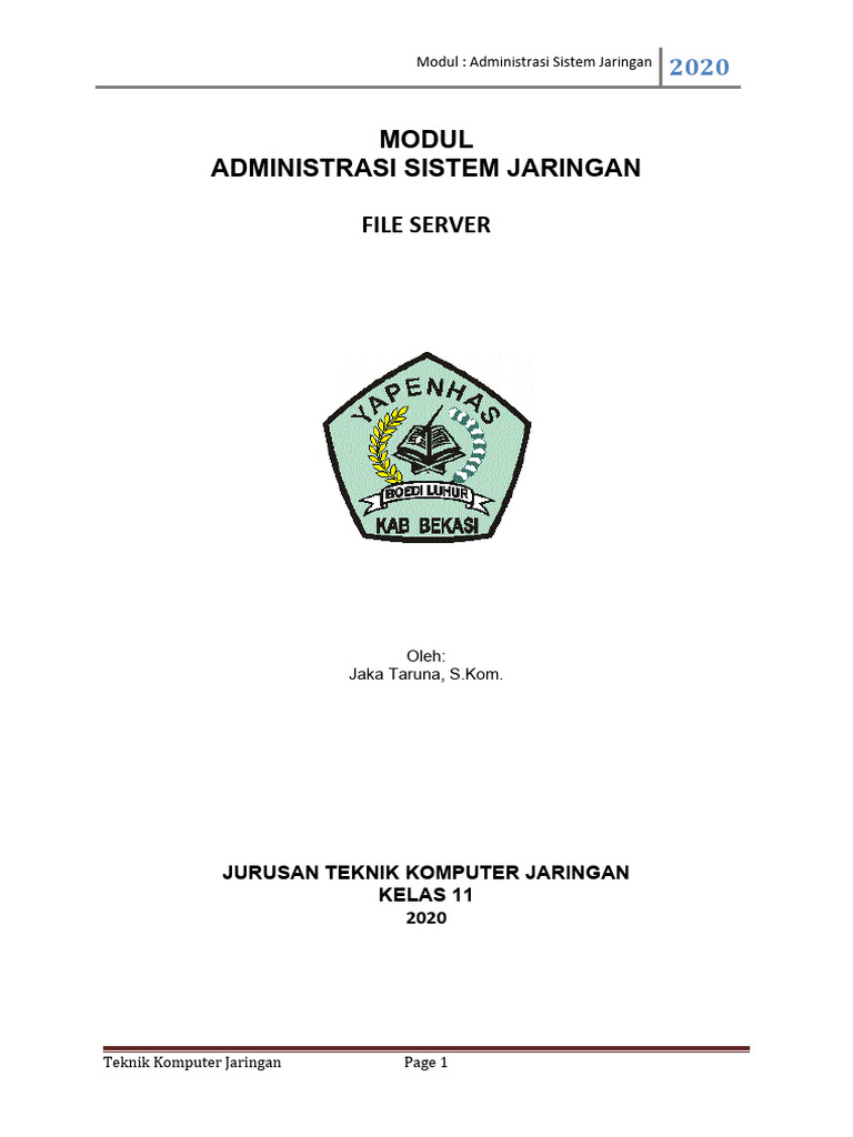 File Server - Modul Administrasi Sistem Jaringan | PDF