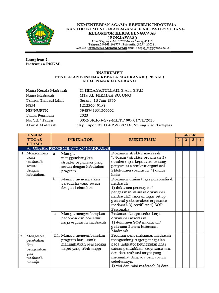 Instrumen PKKM | PDF | Komputer