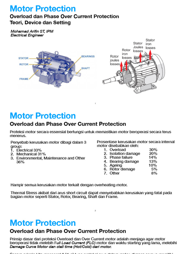 01 Protection Motor - Overload Dan Phase Over Current | PDF
