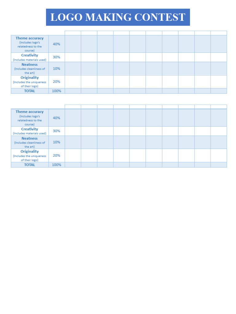 Criteria For Logo Making Contest | PDF
