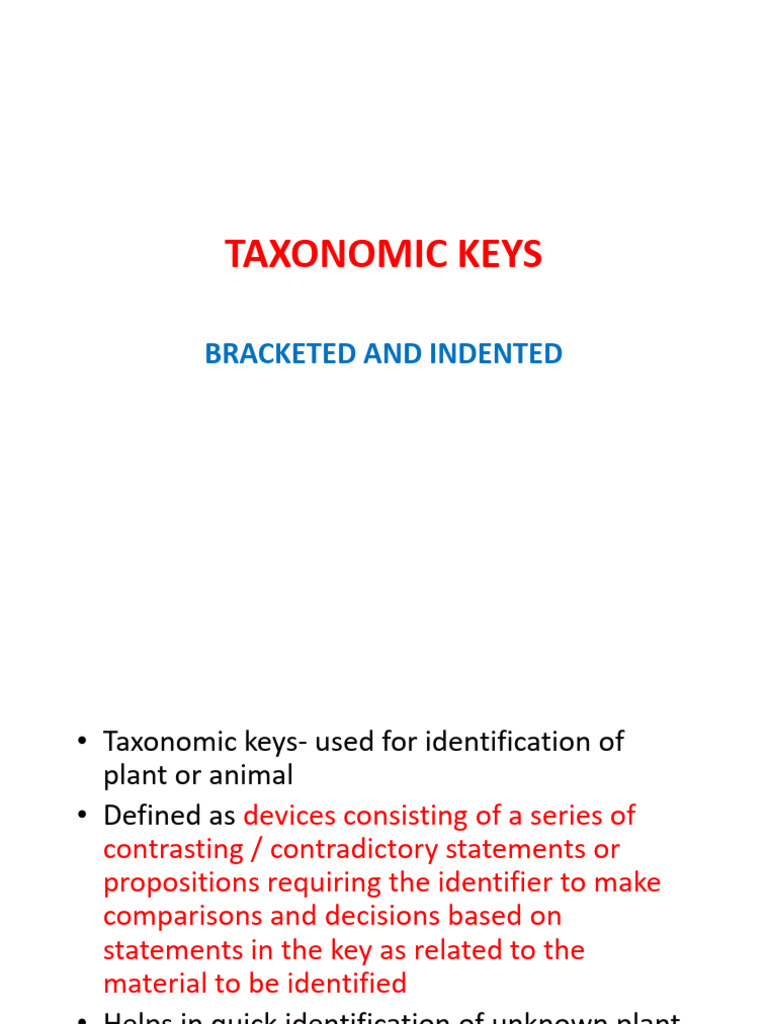 Taxonomic Keys | PDF | Taxonomy (Biology) | Flowers
