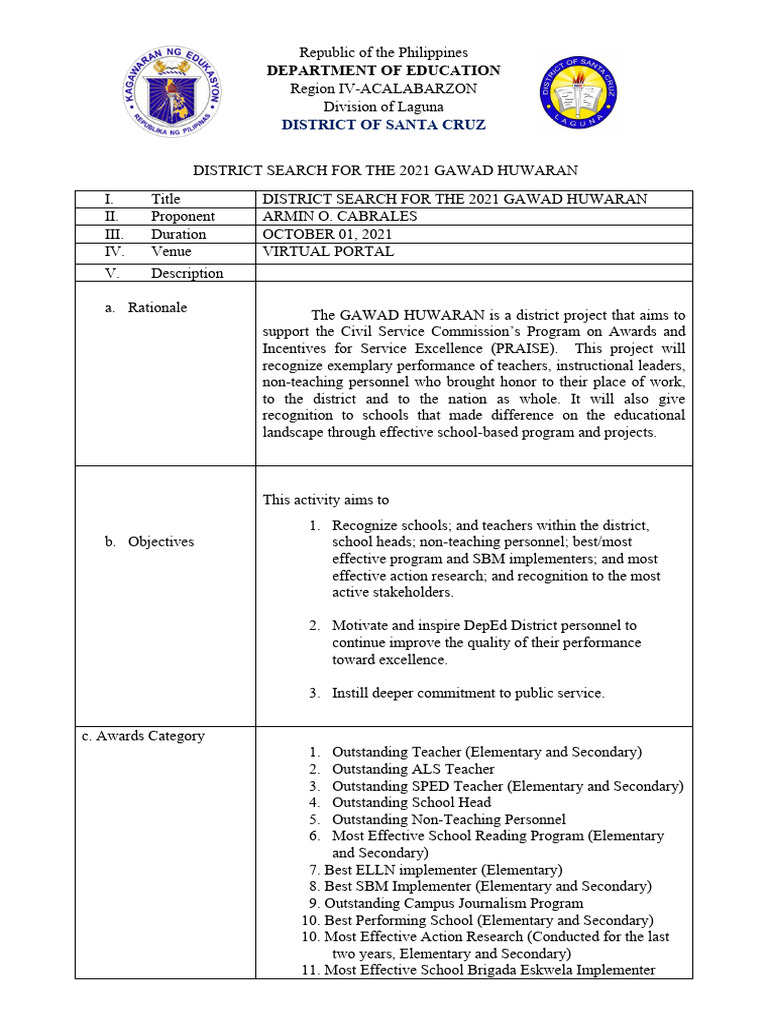 2020 2021 Gawad Huwaran Edited 1..guide | PDF | Educational Assessment ... 2020 2021 Gawad Huwaran Edited 1..guide | PDF | Educational Assessment ...