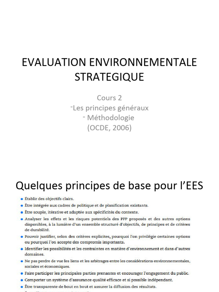 Cours2 - Principe de Base de l'EES | PDF | Environnement naturel ...