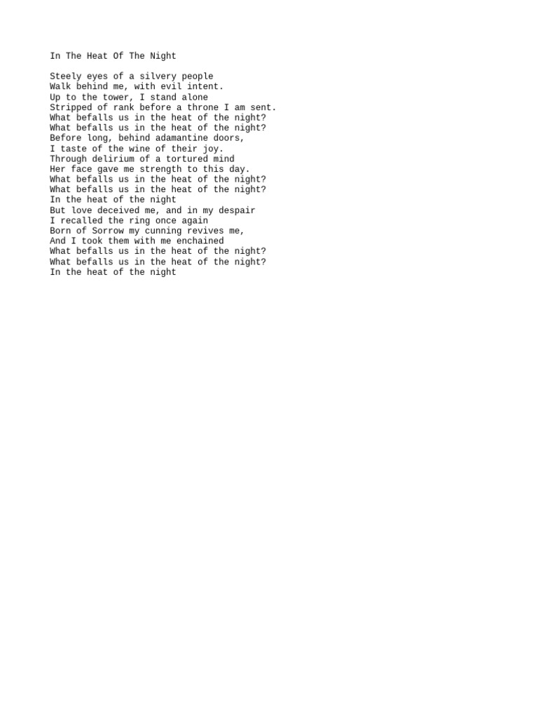 Nocturnal Trials and Tribulations | PDF