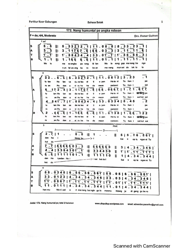 Nang Humuntal Pe Angka Robean | PDF