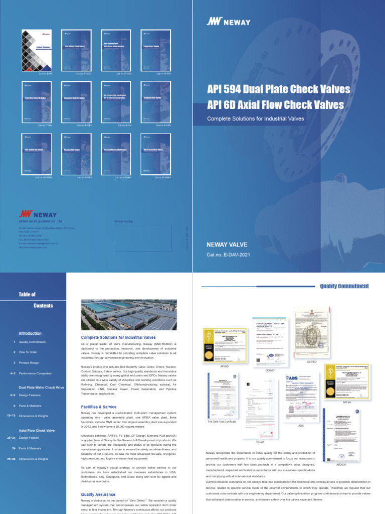 Check Valves Weight | Download Free PDF | Valve | Safety