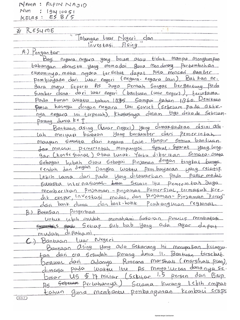 Alfin Najid EPS Resume 6 | PDF