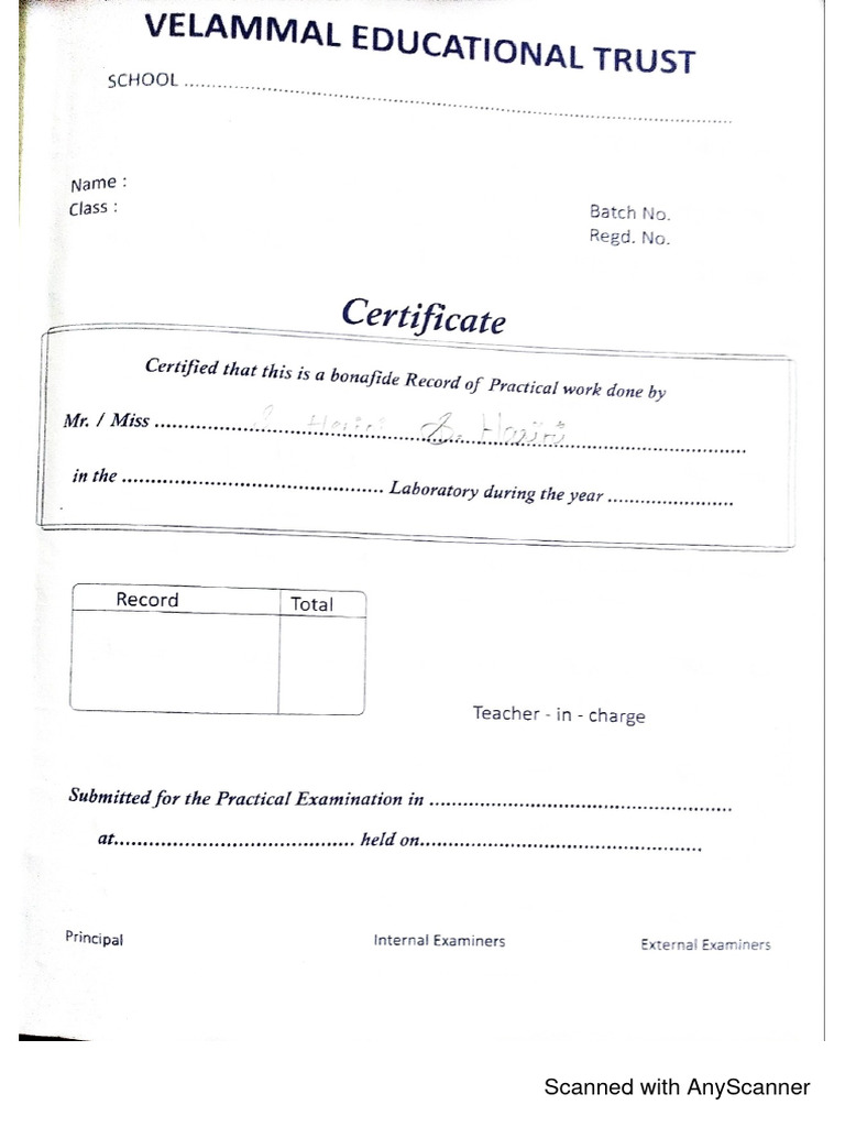 Cs Sample Record | PDF