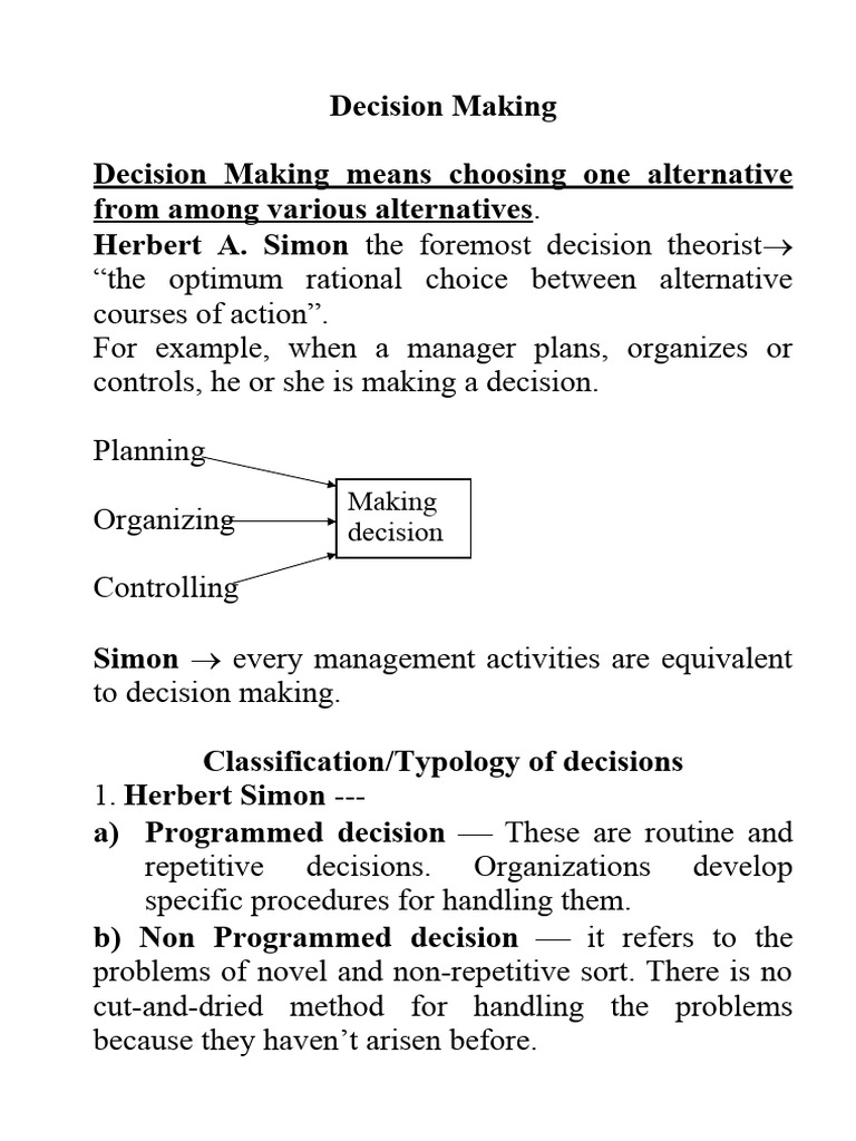 Decision Making Models Explained | PDF | Decision Making | Rationality