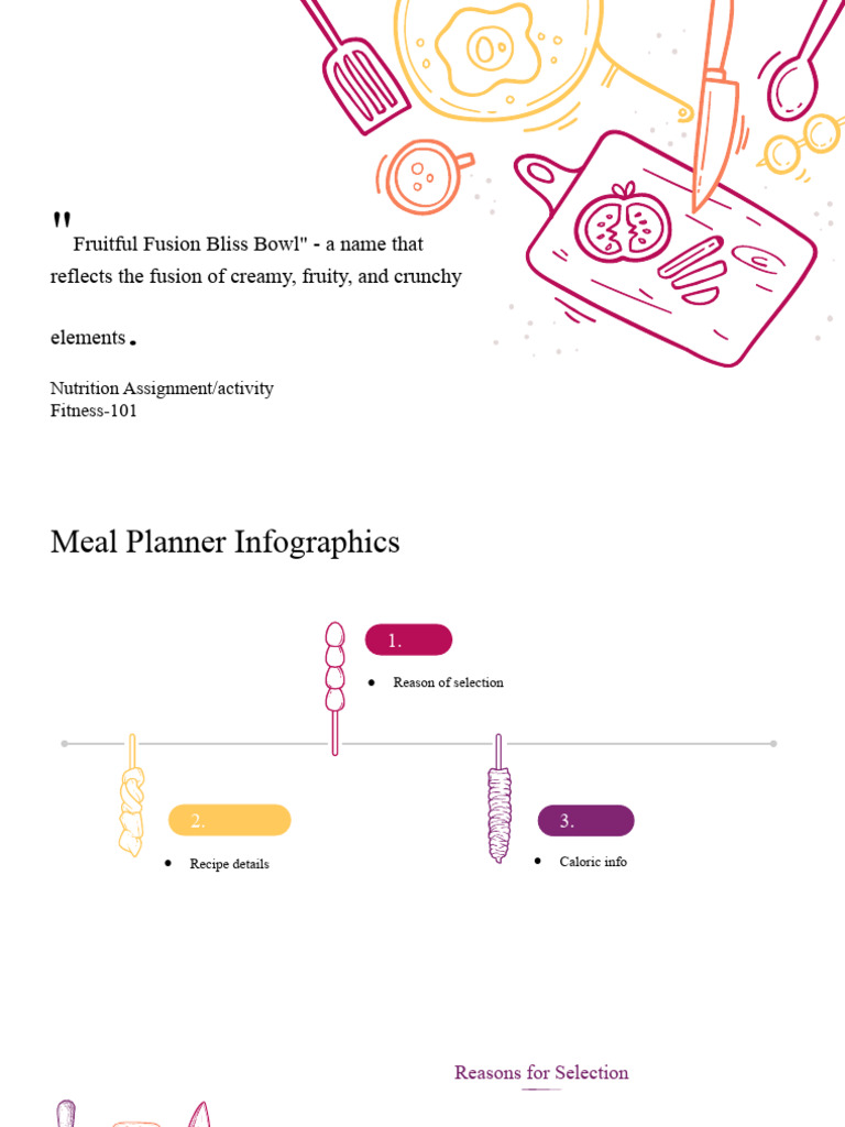 Meal Planner Infographics by Slidesgo | PDF | Calorie | Foods