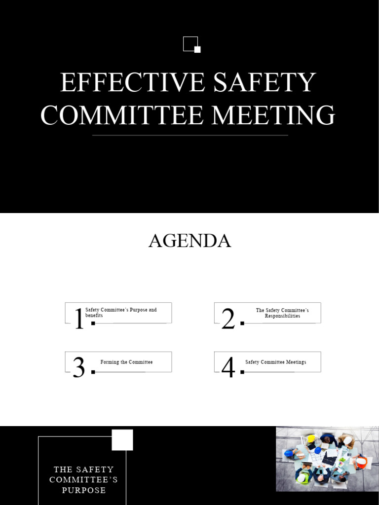 Effective Safety Committee Meeting | PDF | Occupational Safety And Health | Safety