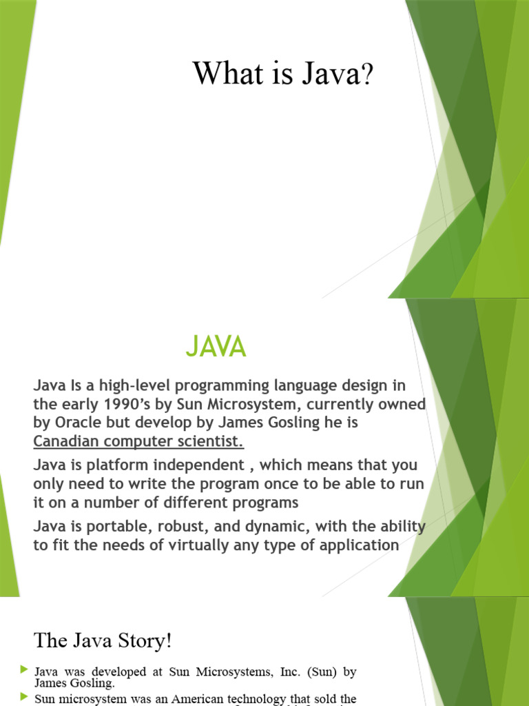 What Is Java - BACK UP | PDF | Java (Programming Language) | Method ...