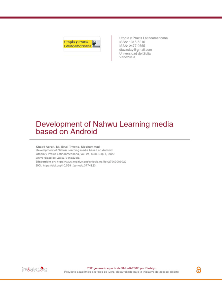 Development of Nahwu Learning Media Based On Android | PDF | Science | Aprendizaje