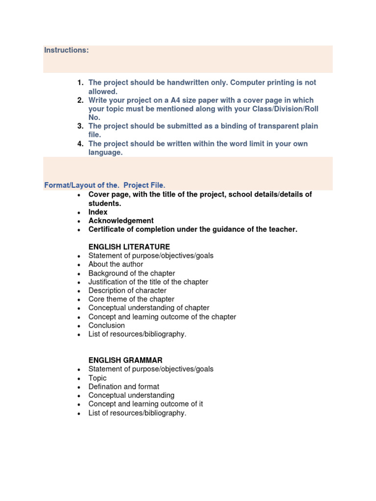 Handwritten Project Submission Guidelines | PDF | Art