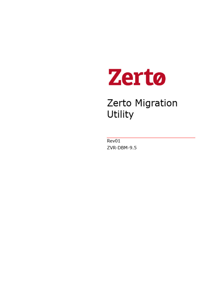 zerto_migration_utility_9-5-2023 | PDF | Ip Address | Command Line ...