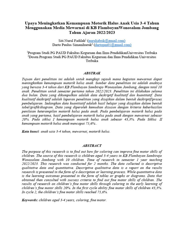 Contoh Karil Benar | PDF