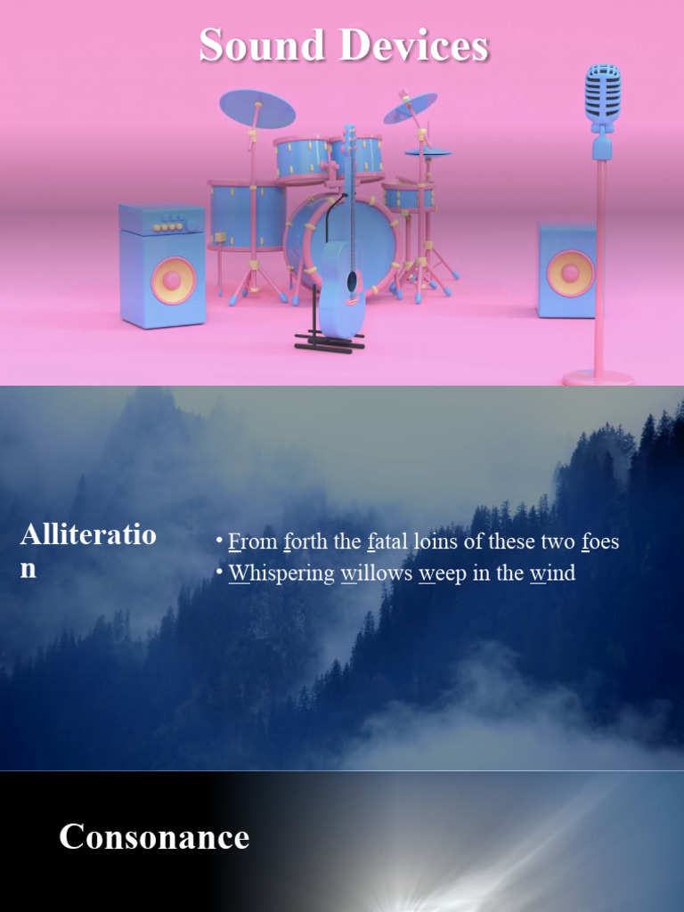 Sound Devices in Poetry | PDF