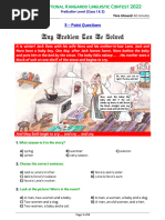 IKLC Pre Ecolier Level Past Paper | PDF