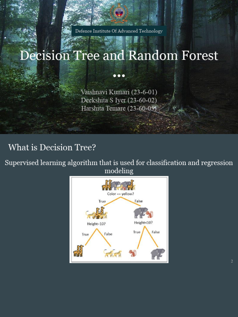 Decision Trees and Random Forest | PDF | Teaching Mathematics ...