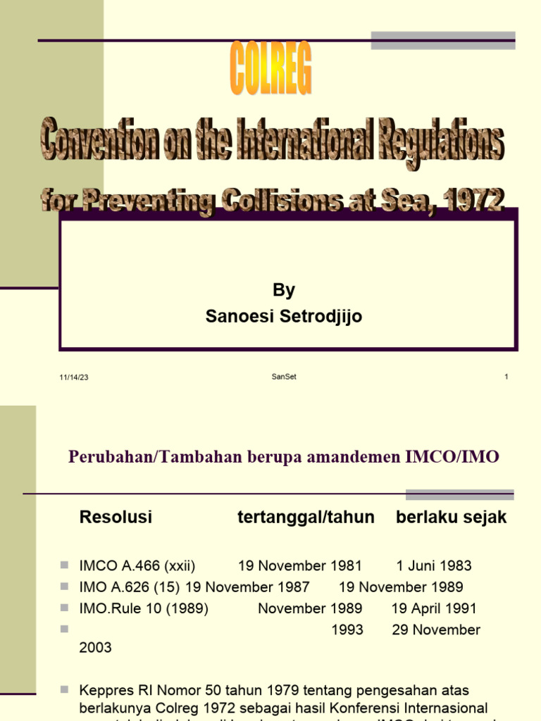 Colreg 1972 | PDF