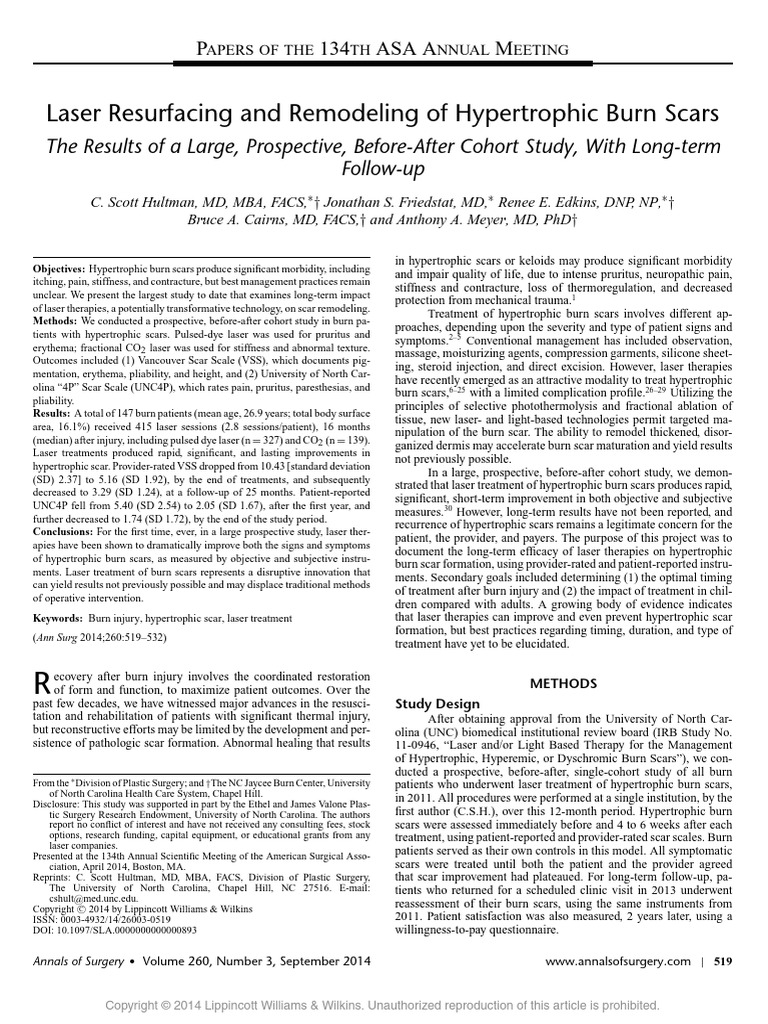 Jurnal Dengan Vancouver Scar Scale | PDF | Scar | Burn