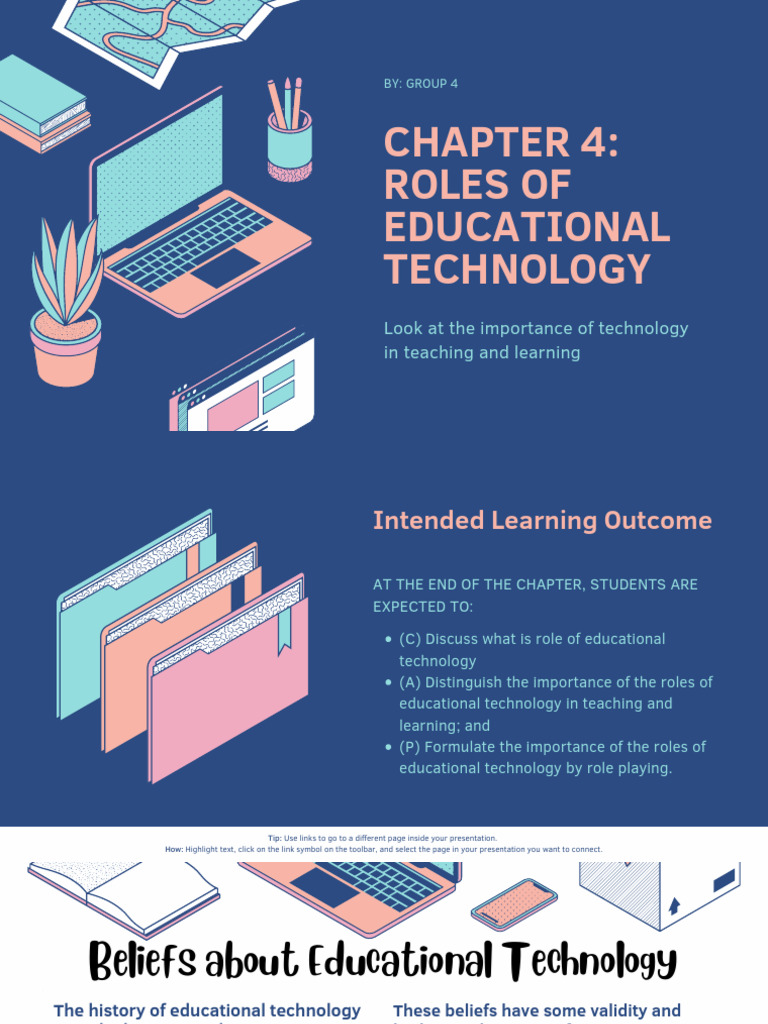 Chapter 4 Roles of Educational Technology | PDF | Learning | Educational Technology
