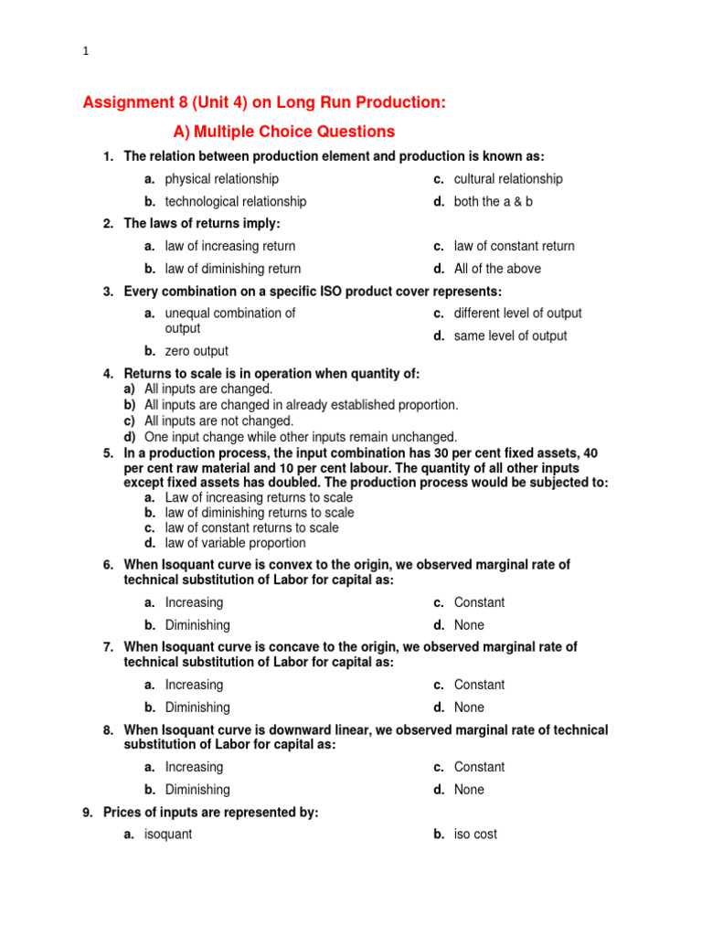 Assignment 8 Pdf Economics Economies 