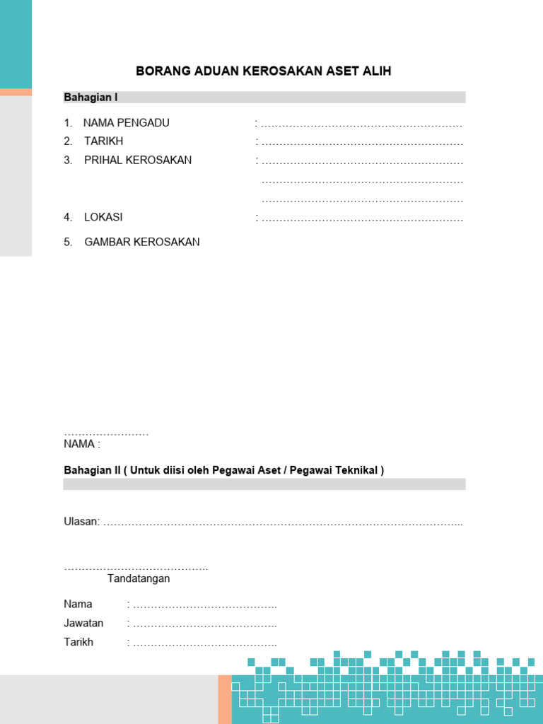 Borang Aduan SB | PDF