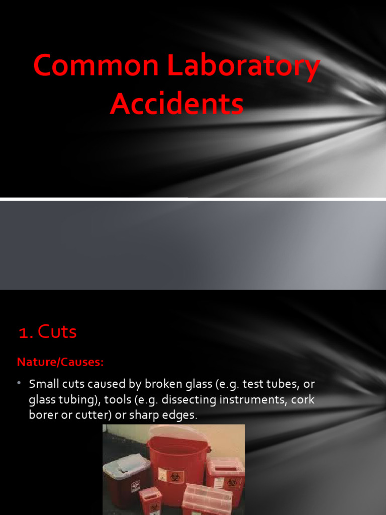 Common Laboratory Accidents | PDF | Fires | Laboratories